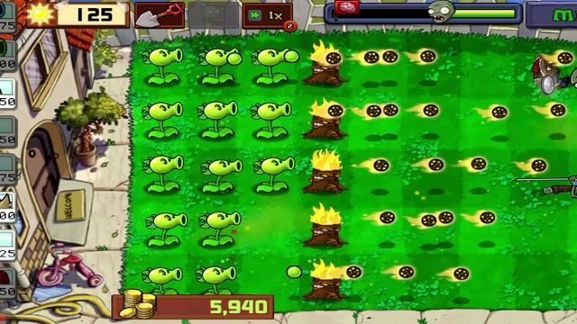 Прохожу пазл ″Последний день″ в PVZ 1