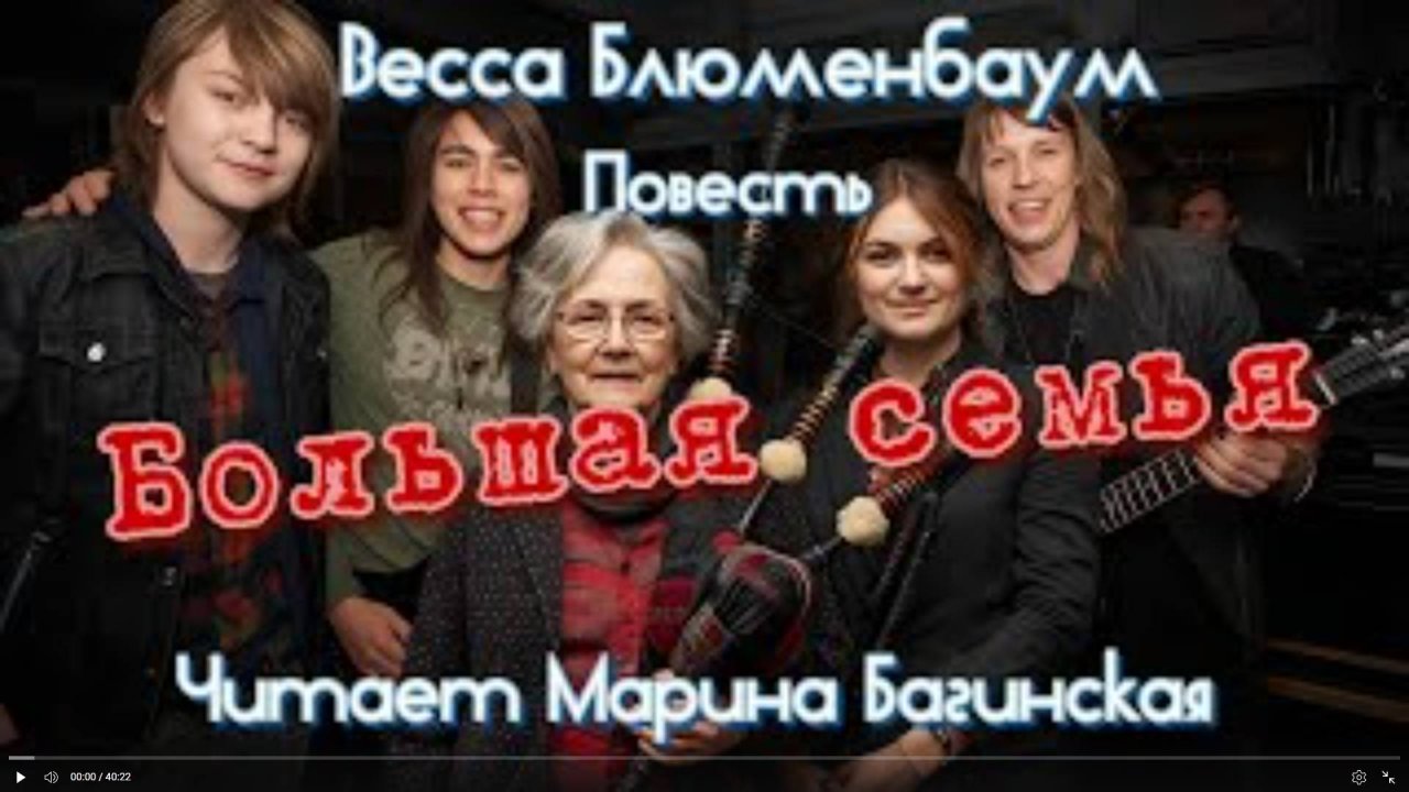 Весса Блюменбаум читает Марина Багинская