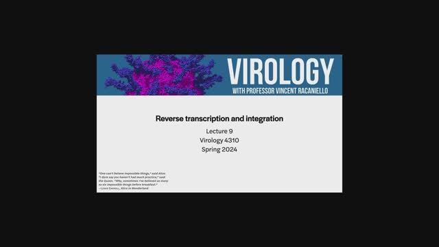 Prof. Vincent Racaniello′s Virology Lectures 2024 (MicrobeTV)
