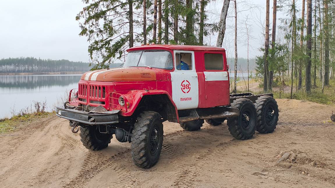 ⁣ЗИЛ на ЯМЗ первые испытания в осенней грязи