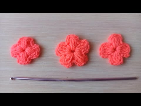 Crochet Flower For Beginners Урок 27 Как связать цветок крючком