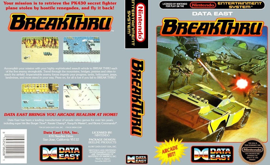 Dendy (Famicom,Nintendo,Nes) 8-bit BreakThru / Прорыв Полное Прохождение / Long Play