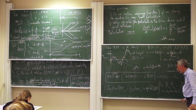 Regularization and selection by noise