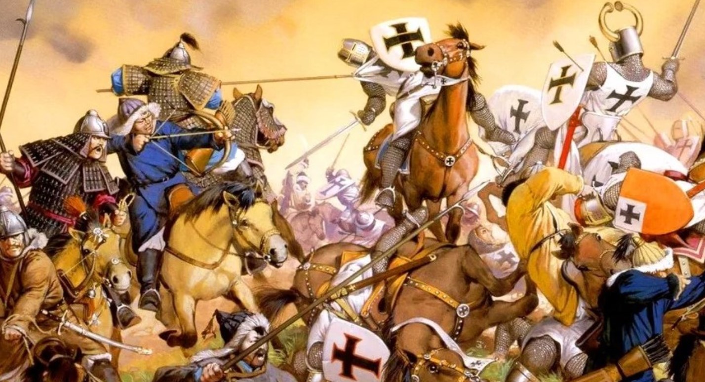 Монгольский поход в европу. Битва при Легнице 1241 г.. Битва при Легнице 1241 г. фото. Батый монгольский военачальник. Монголы против крестоносцев.