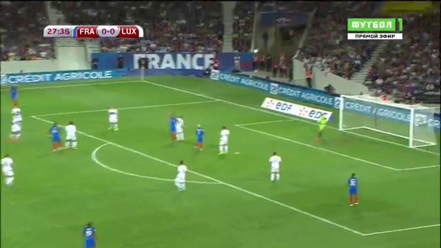 Франция - Люксембург 0:0 видео