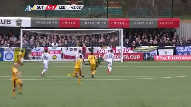 Саттон Юнайтед - Лидс Юнайтед 1:0 видео