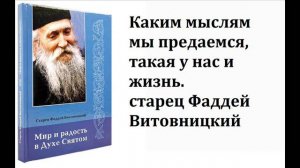 Мир и радость в Духе Святом. Старец Фаддей Витовницкий.