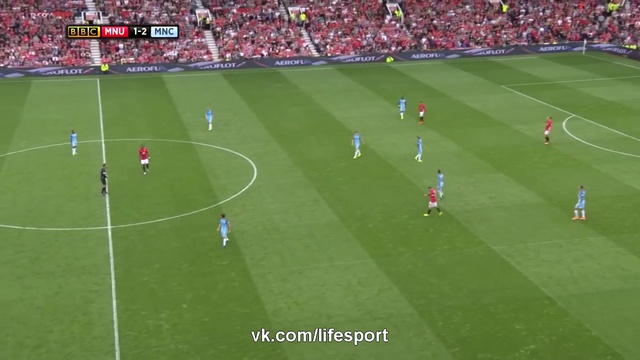 Манчестер Юнайтед - Манчестер Сити 1:2 видео
