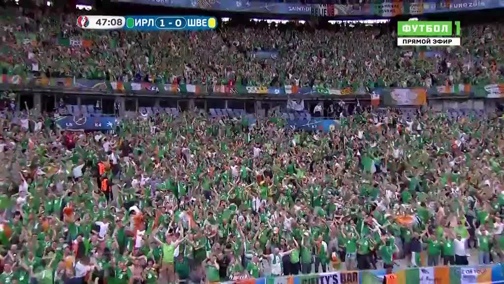 Ирландия - Швеция 1:1 видео