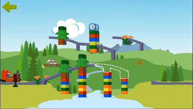 мультик для детей Lego Duplo Train #2 Пассажирский Поезд Лего игры #мультфильм про транспорт