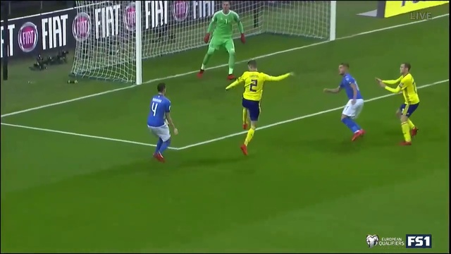Италия - Швеция 0:0 видео
