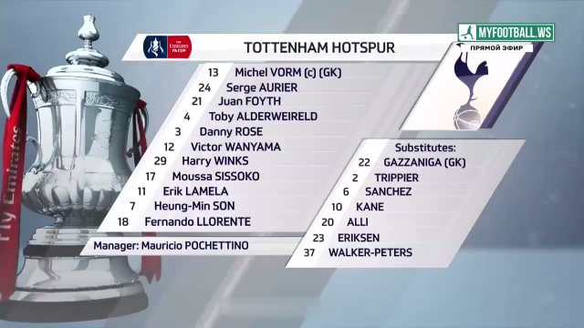 Тоттенхэм - Ньюпорт Каунти 2:0 видео