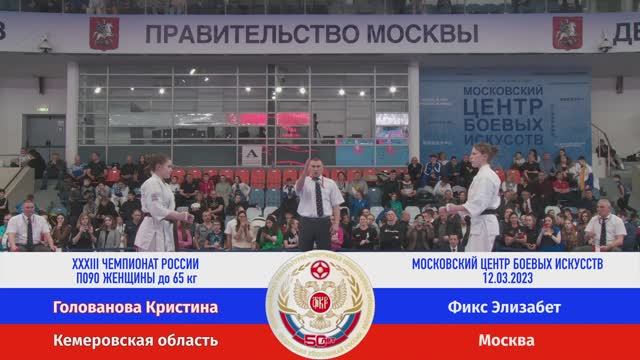 Чемпионат России 2023, Женщины 65 кг