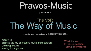 The VoR - The Way of Music