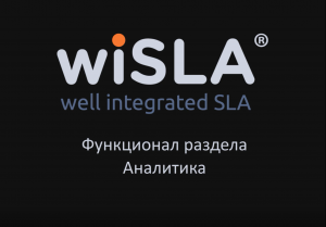 Основные функции wiSLA