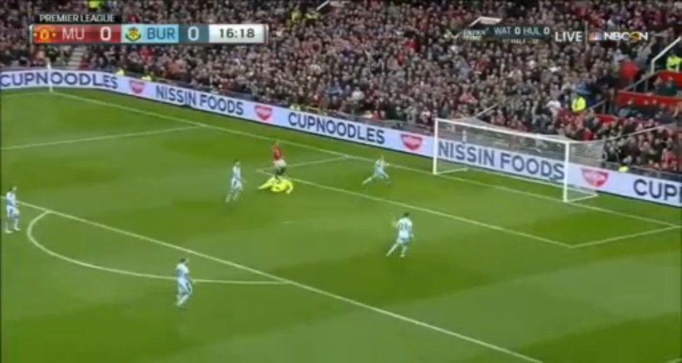 Манчестер Юнайтед - Бернли 0:0 видео