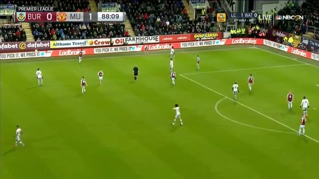 Бернли - Манчестер Юнайтед 0:1 видео