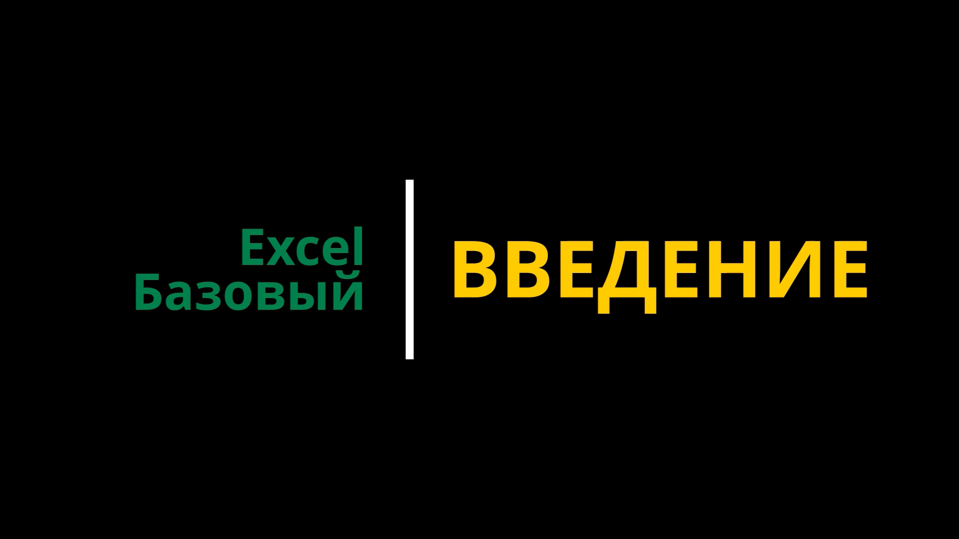 Курс Excel | Базовый | BIRDYX