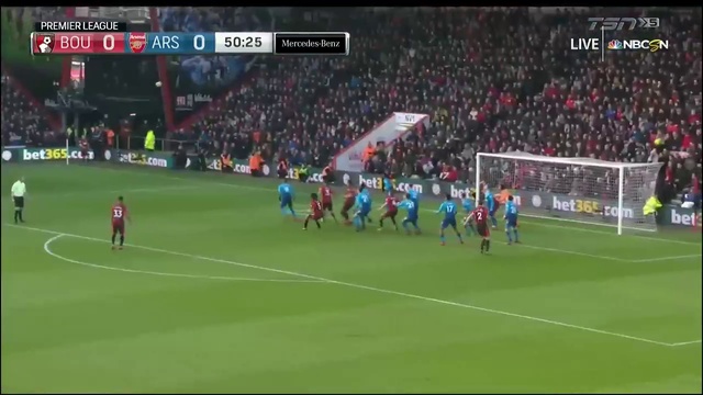 Борнмут - Арсенал 2:1 видео