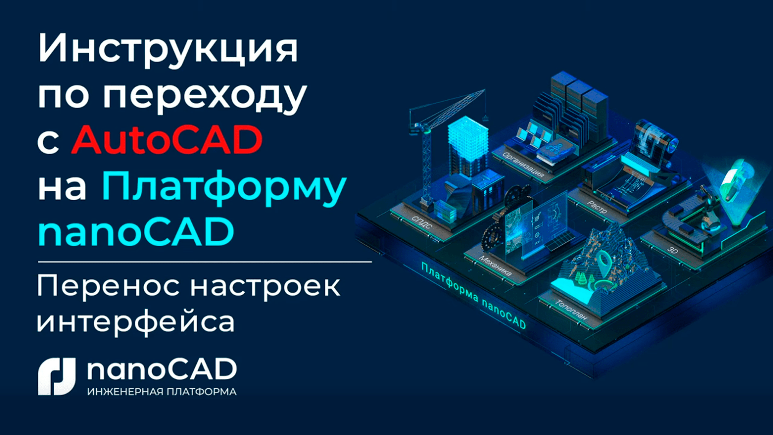 Инструкция по переходу с AutoCAD на Платформу nanoCAD | Переход с автокад на нанокад