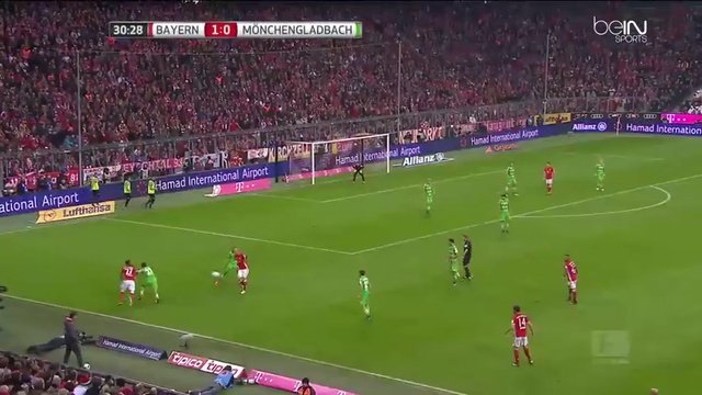 Бавария - Боруссия Менхенгладбах 2:0 видео
