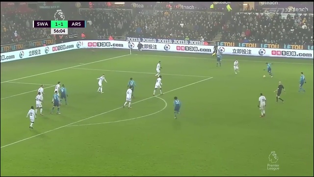 Суонси Сити - Арсенал 3:1 видео