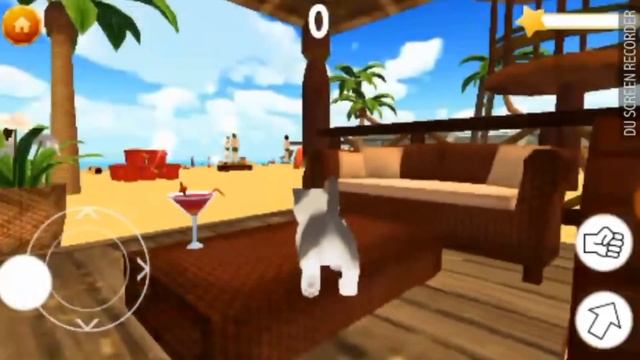 мультик игра, приключения маленького котенка на пляже, симулятор, маленький котенок шалунишка #1
