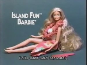Реклама кукол Барби Маттел 1987 года