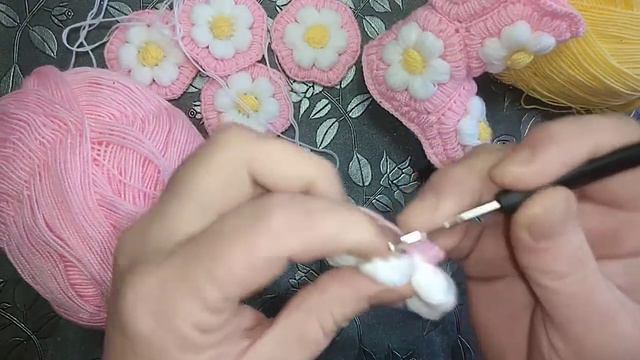 Вязание ЦВЕТКА крючком видео урок - Crochet flower pattern