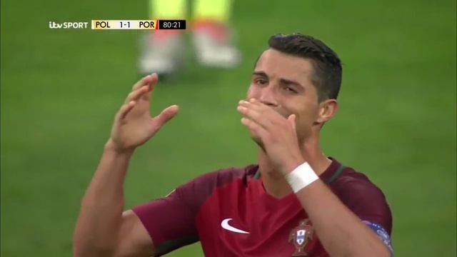 Польша - Португалия 1:1 (пен. 3:5) видео