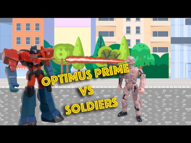 Игрушки Елика. Оптимус Прайм против солдатиков (Elik's toys. Optimus Prime vs. Soldiers)