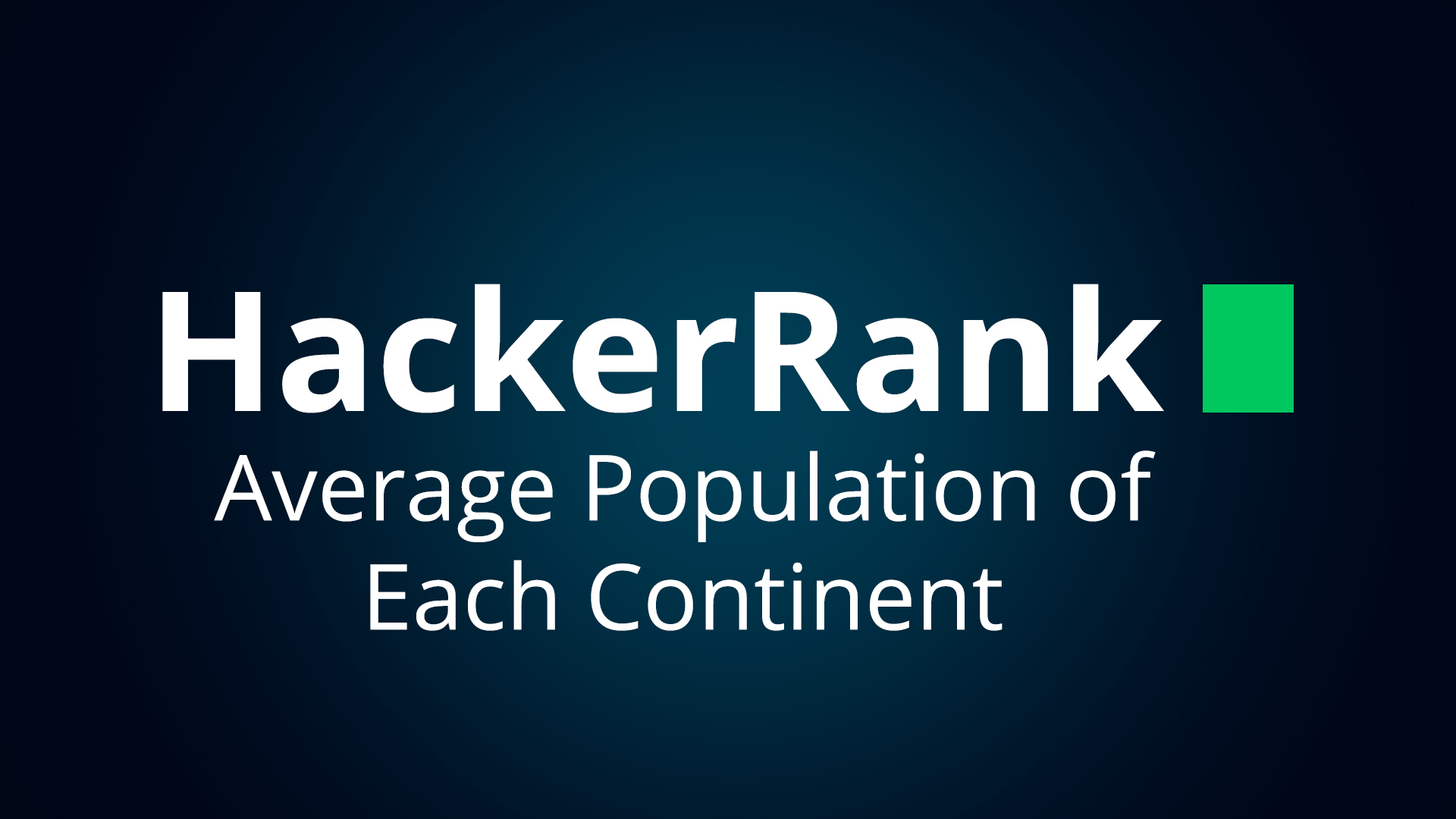 Решение задач SQL [HackerRank.com]