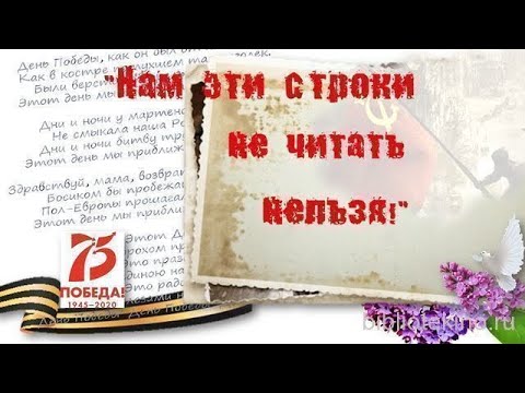 Нам эти строки не читать нельзя!