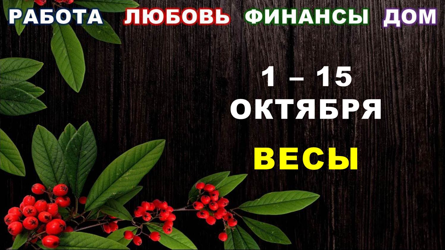 ? С 1 по 15 ОКТЯБРЯ 2023 г. ✅️ Главные сферы жизни. ? Таро-прогноз ?