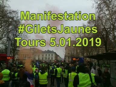 Manif Giletsjaunes à Tours Le 05012019