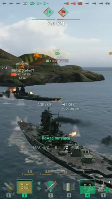 Японский линкор Iwami.Игра World Of Warships