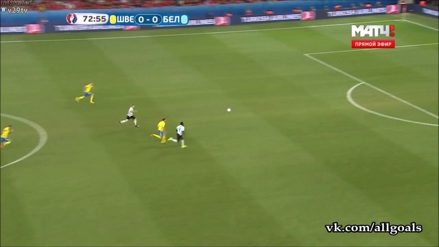 Швеция - Бельгия 0:1 видео