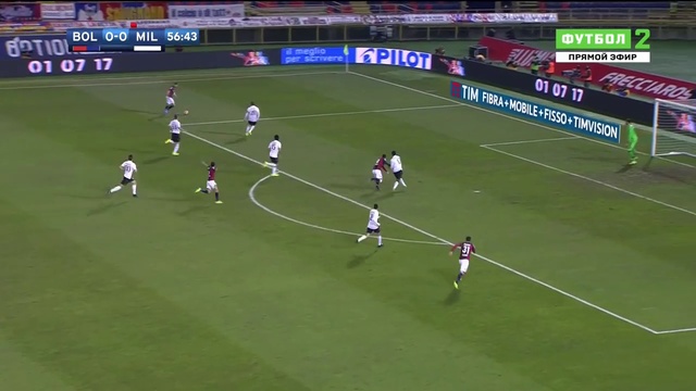 Болонья - Милан 0:1 видео