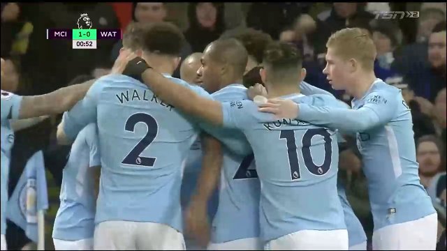 Манчестер Сити - Уотфорд 3:1 видео