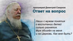 Протоиерей Димитрий Смирнов. Вопросы и ответы