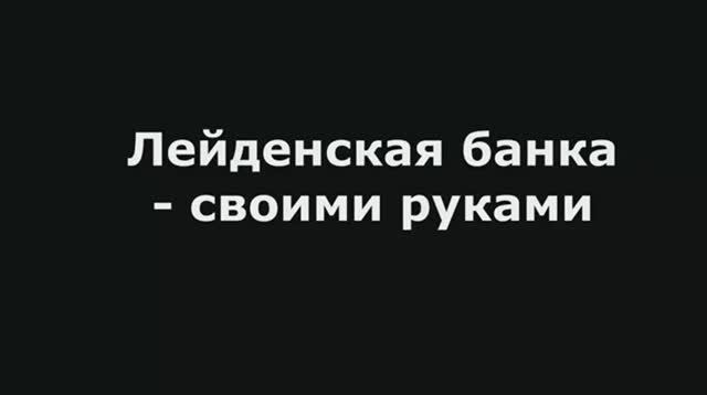 Что такое лейденская банка?