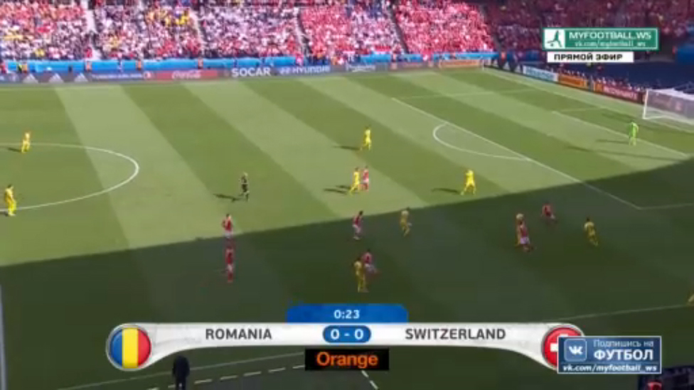 Румыния - Швейцария 1:1 видео