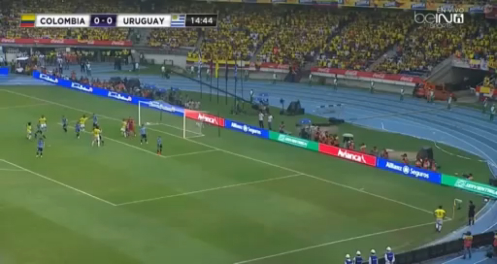 Колумбия - Уругвай 2:2 видео