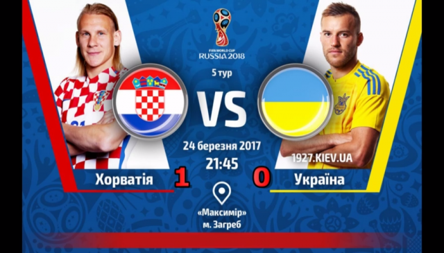 Хорватия - Украина 1:0 видео