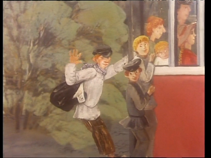 Кадр из мультфильма «Мелодии московских бульваров»