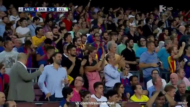 Барселона - Селтик 7:0 видео