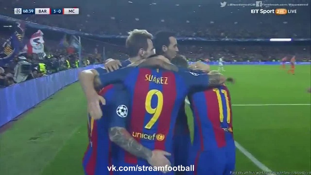 Барселона - Манчестер Сити 4:0 видео