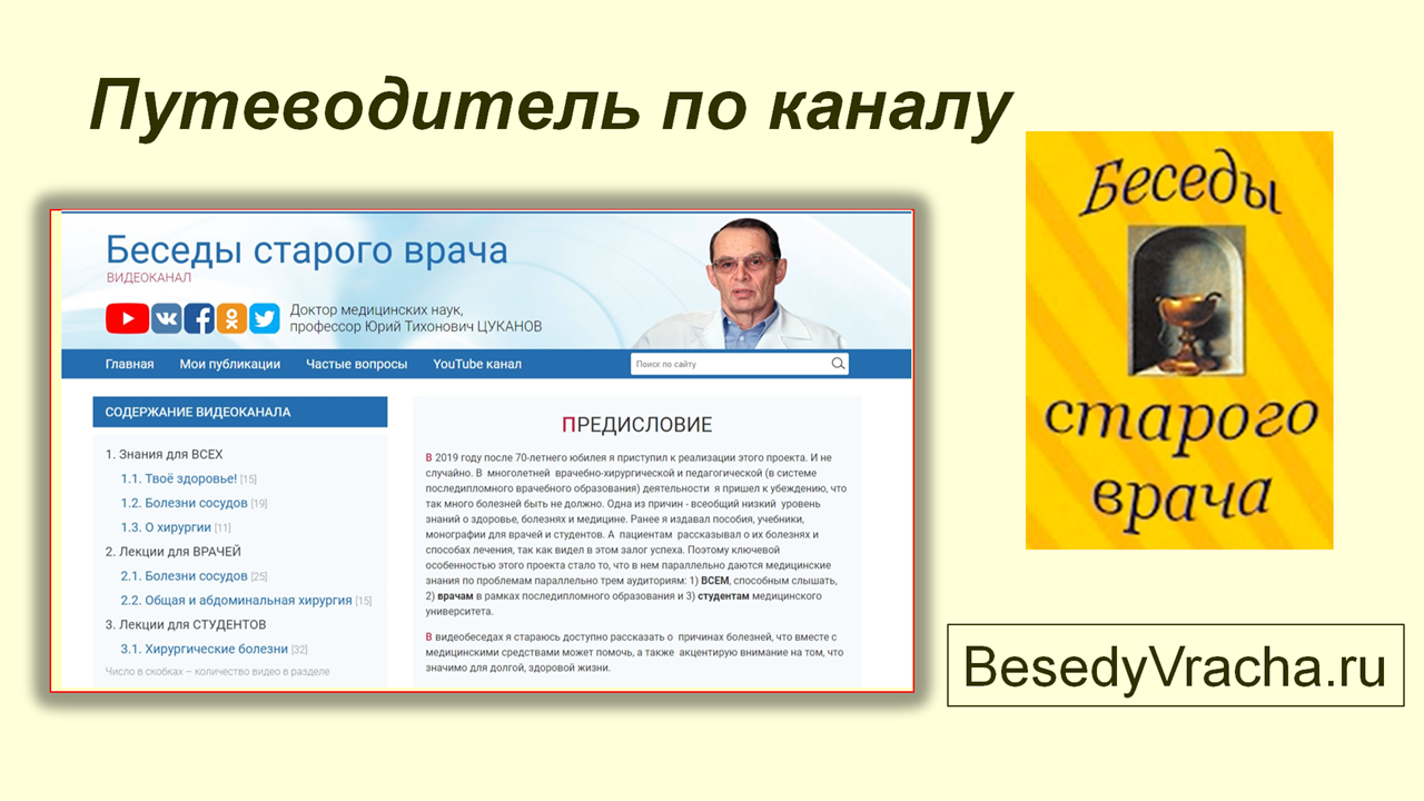 Болезни вен, артерий и лимфатических сосудов. Знания для ВСЕХ. – смотреть  онлайн все 2 видео от Болезни вен, артерий и лимфатических сосудов. Знания  для ВСЕХ. в хорошем качестве на RUTUBE