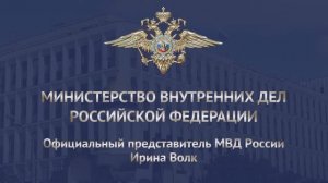 Комментарии Официального представителя МВД России Ирины Волк