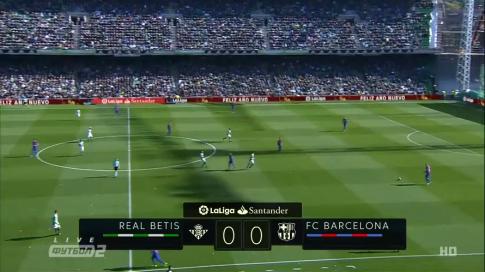 Бетис - Барселона 1:1 видео